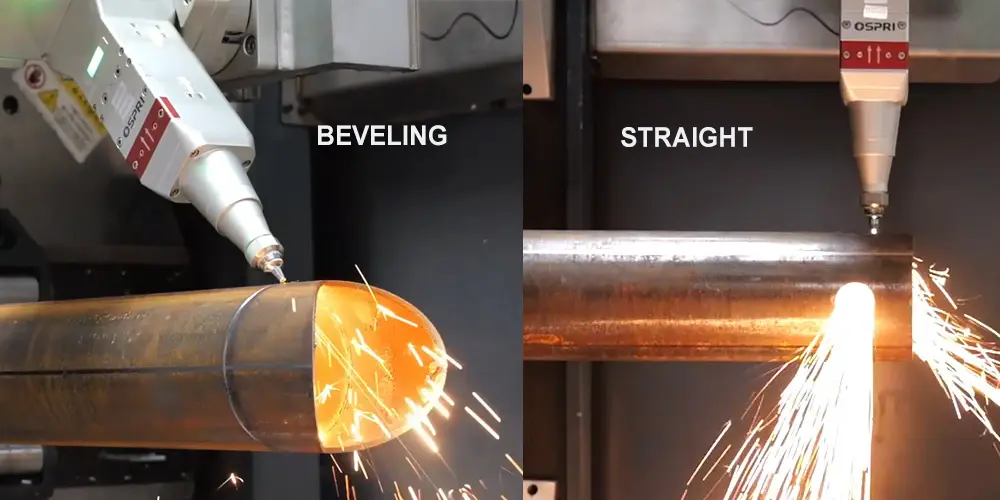 tube laser cutting bevel vs straight